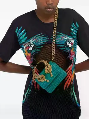 Roberto Cavalli Crocodile-effect Tote Bag - Blue