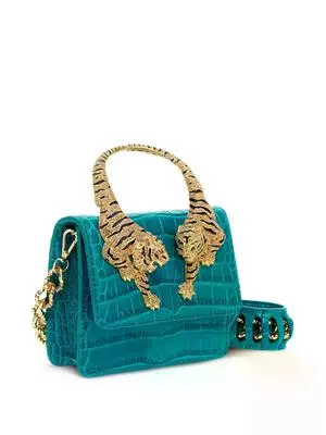 Roberto Cavalli Crocodile-effect Tote Bag - Blue