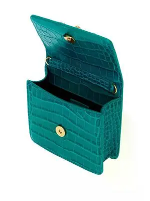 Roberto Cavalli Crocodile-effect Tote Bag - Blue