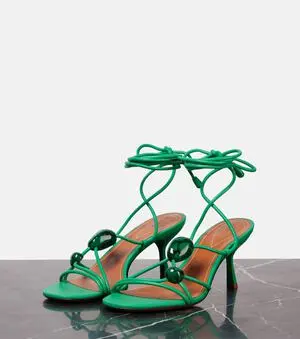 Zimmermann Gleam 65 Embellished Leather Sandals