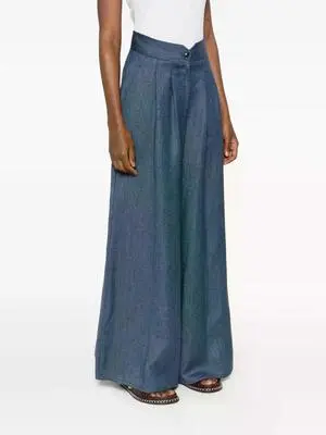 Dusan Linen Wide Leg Trousers