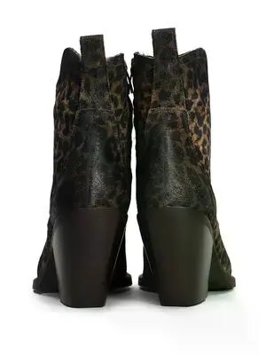 METISSE Leopard-print Ankle Boots