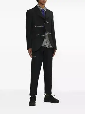 Comme Des Garçons Zip-detailing Blazer