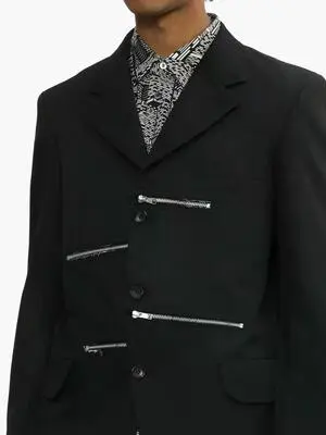 Comme Des Garçons Zip-detailing Blazer