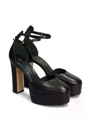 ANDREA CARRANO 120mm Leather Platform Pumps