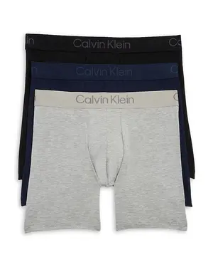 Calvin Klein Classic Boxer Briefs, Pack Of 3 - Black/gray/blue