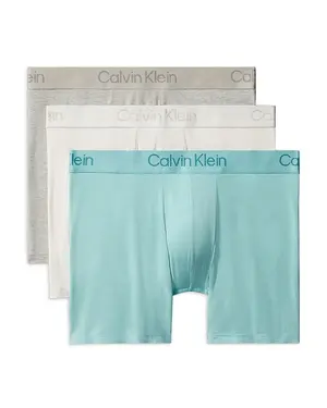 Calvin Klein Classic Boxer Briefs, Pack Of 3 - Grey/teal/white