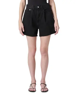 AGOLDE Rhoda Pleated A-line Shorts