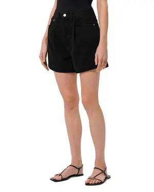 AGOLDE Rhoda Pleated A-line Shorts