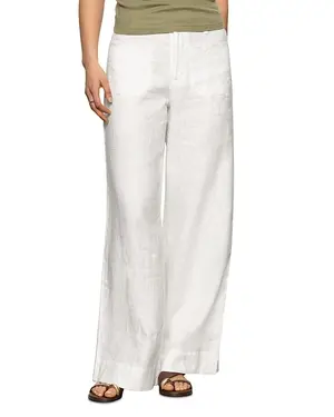 Women's Linen Wide Leg Pants