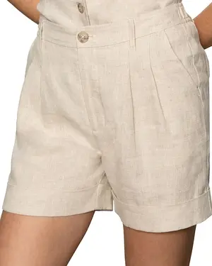 Sanctuary Caravan Linen Cuffed Shorts