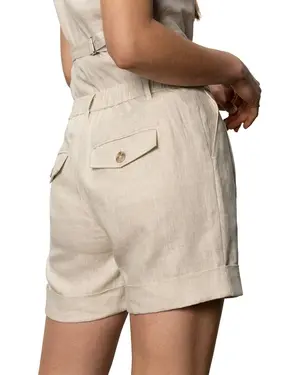 Sanctuary Caravan Linen Cuffed Shorts