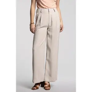 WEEKEND LOS ANGELES Lacy Straight Leg Trousers - Soft Grey
