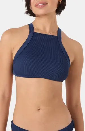 Roxy Love Rib Bikini Top - Mood Indigo