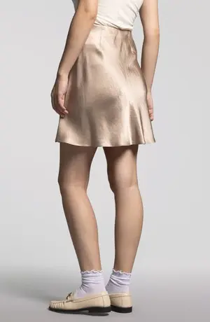 WEEKEND LOS ANGELES Dawn Satin Skirt - Light Taupe