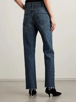 NILI LOTAN Calla Mid-rise Straight-leg Jeans