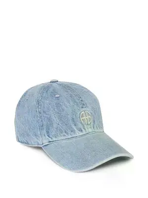 ANINE BING Logo-embroidered Cap - Blue