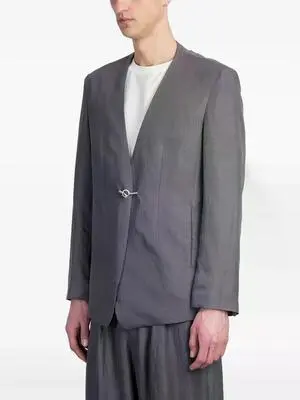 Attachment Linen-blend Blazer
