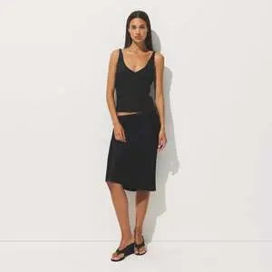 SKIMS Sheer Cotton V-neck Tank