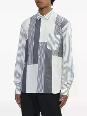 Comme Des Garçons Patchwork Shirt - Black