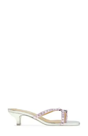 Sandy Liang Spy Kitten Heel Sandal