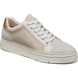 Samuel Hubbard Featherlight Laguna Sport Sneakers - Textured Pearl Leather
