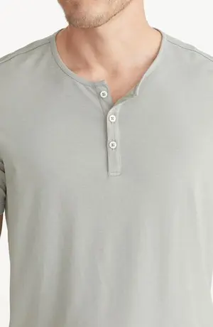 UNTUCKIT Ecosoft Short Sleeve Henley - Light Green
