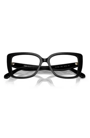 Tory Burch 53mm Square Optical Glasses - Black