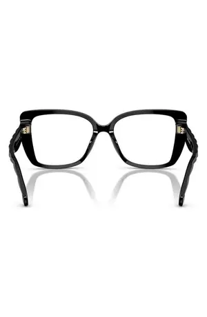 Tory Burch 53mm Square Optical Glasses - Black