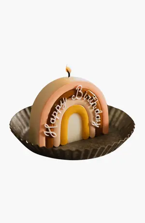 SOUTHLAKE GIFTS Boho Rainbow Candle Cake Topper