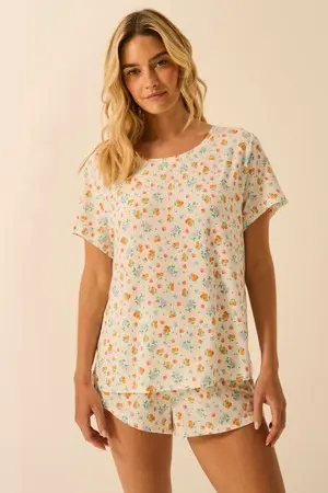STRIPE & STARE T-shirt & Shortie Pyjama Set