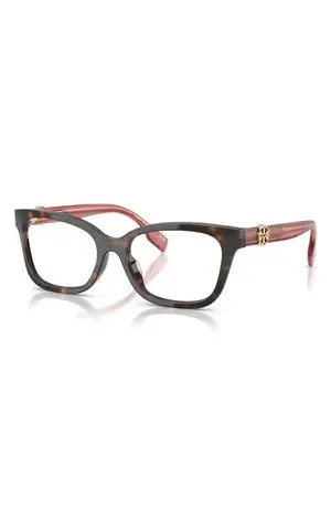 Tory Burch 53mm Phantos Optical Glasses - Havana