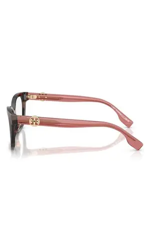 Tory Burch 53mm Phantos Optical Glasses - Havana