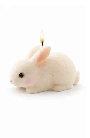 SOUTHLAKE GIFTS Blushing Bunny Candle - Lying Down