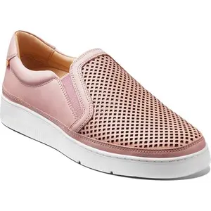Samuel Hubbard Featherlight Laguna Slip-on Sneakers - Light Rose Leather