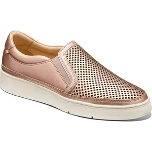 Samuel Hubbard Samuel Hubbard Featherlight Laguna Slip-on Sneakers Rose Gold Metallic Leather