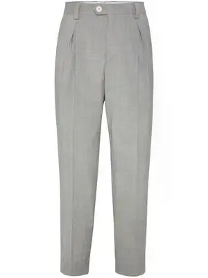 Brunello Cucinelli Wool Trousers - Grey