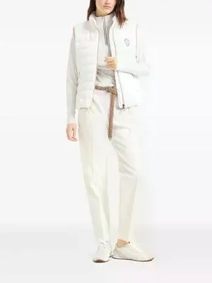 Brunello Cucinelli Tailored Trousers With Logo Patch