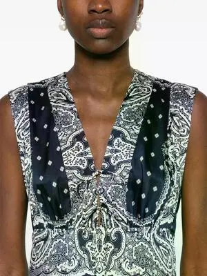 Sandro Paisley-print Maxi Dress