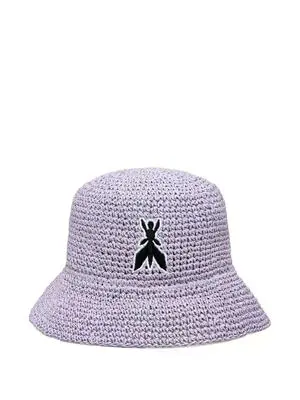 Patrizia Pepe Crochet Bucket Hat - Purple