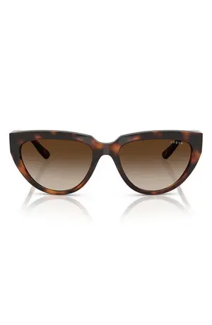 VOGUE 54mm Irregular Sunglasses - Havana