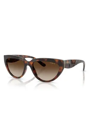 VOGUE 54mm Irregular Sunglasses - Havana