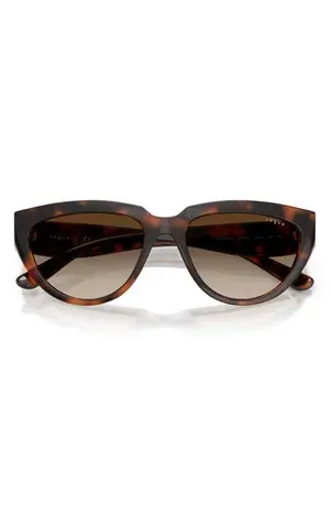 VOGUE 54mm Irregular Sunglasses - Havana