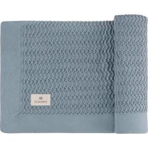 ELY'S & CO. Looms Wave Collectionknit Pointelle Blanket - Blue