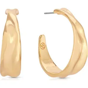 Ettika Liquid Luxe Hoop Earrings - Gold
