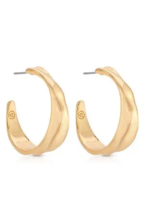 Ettika Liquid Luxe Hoop Earrings - Gold