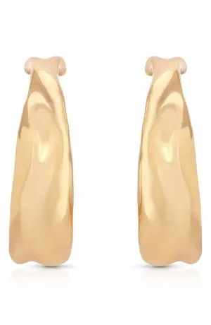 Ettika Liquid Luxe Hoop Earrings - Gold