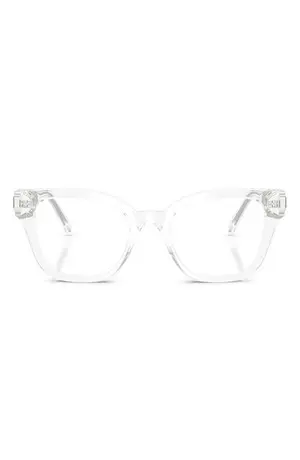 SWAROVSKI 50mm Square Eyeglasses - Transparent /demo Lens