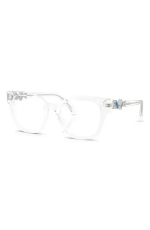 SWAROVSKI 50mm Square Eyeglasses - Transparent /demo Lens