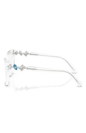 SWAROVSKI 50mm Square Eyeglasses - Transparent /demo Lens